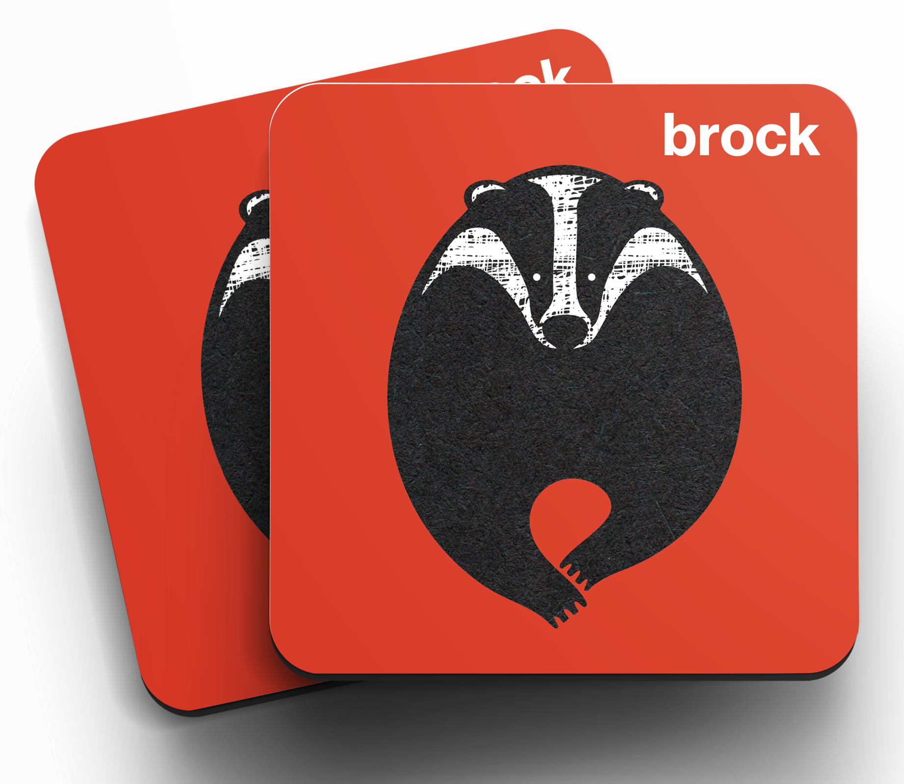 Brock (Badger) Coaster – Jenni Douglas Designs